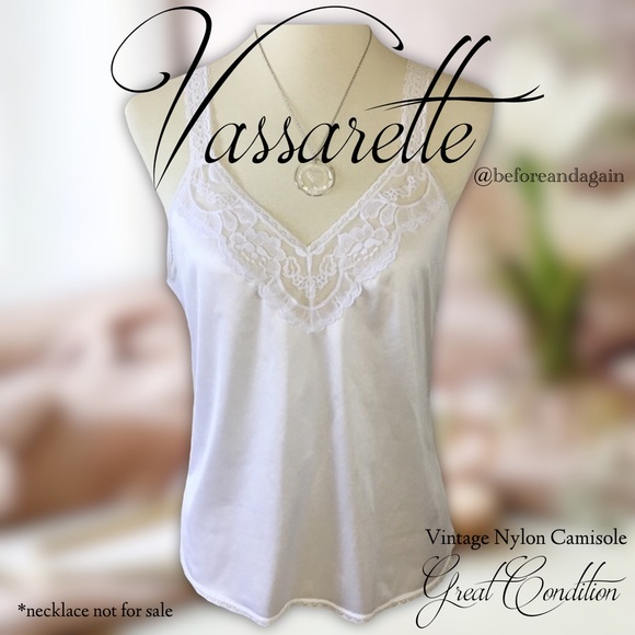 Intimates & Sleepwear | Camisole White Loose Fitting Lace Trim Price ...